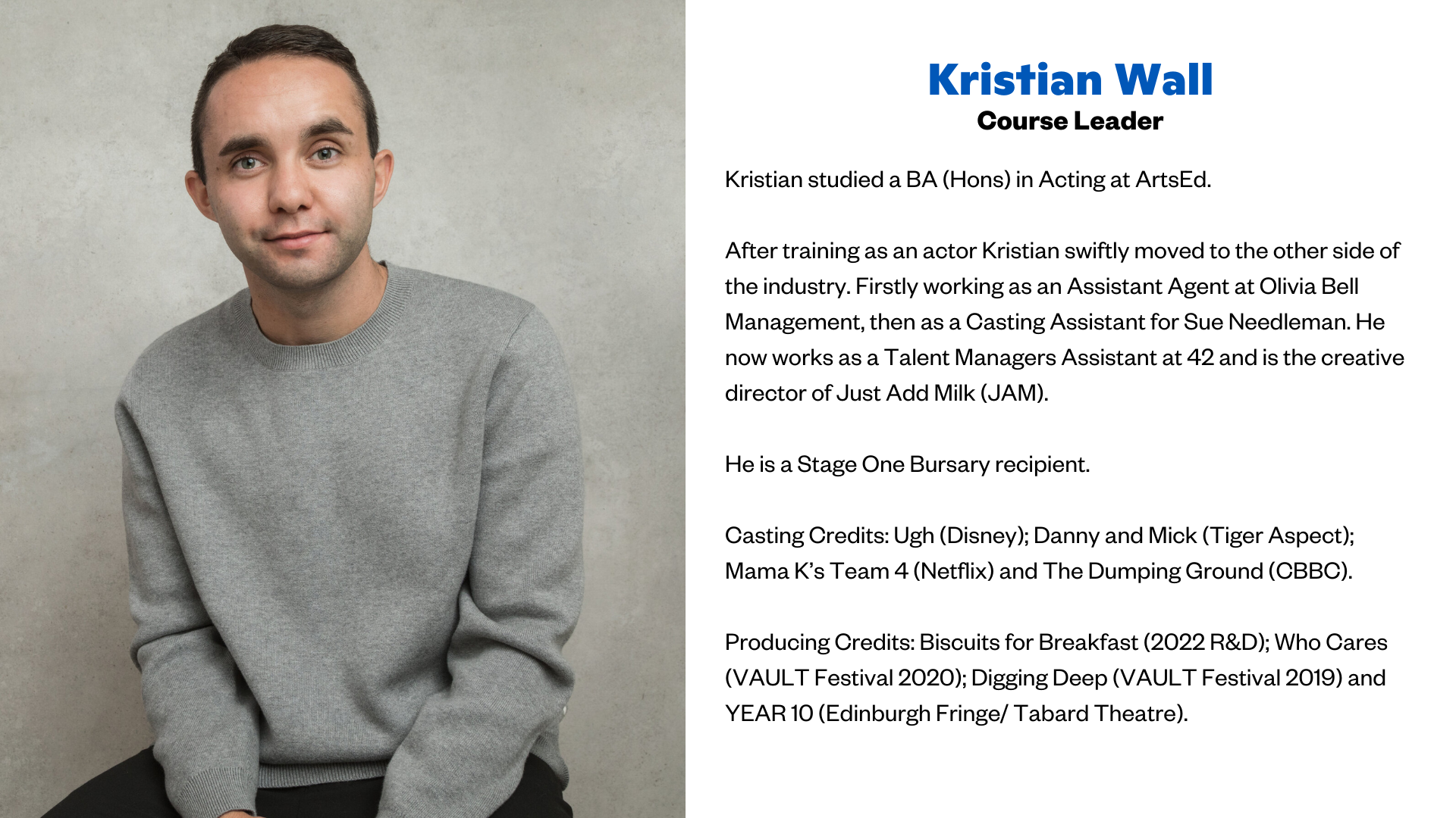 Part-Time Foundation in Acting - ArtsEd