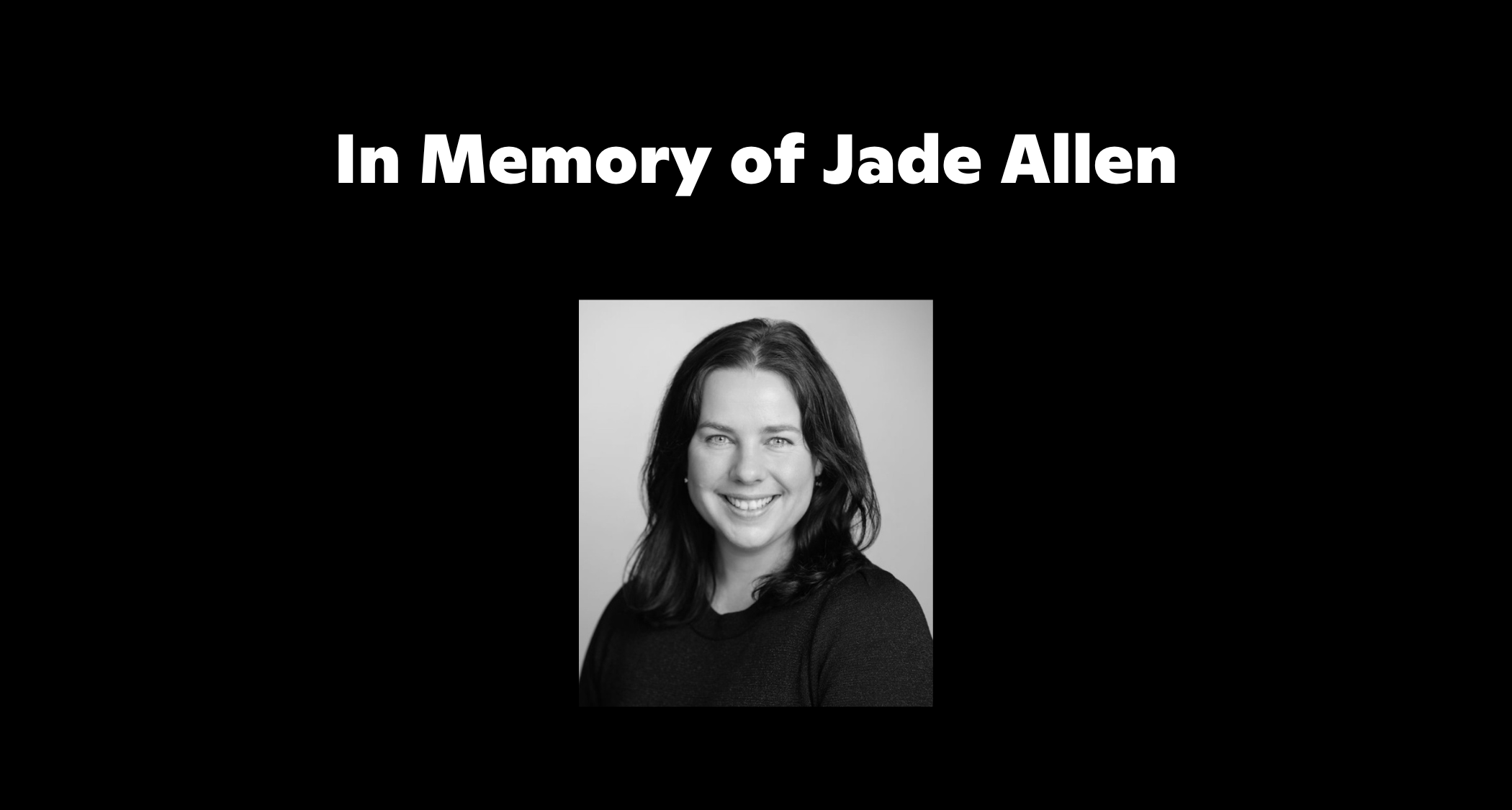In Memory of Jade Allen - ArtsEd